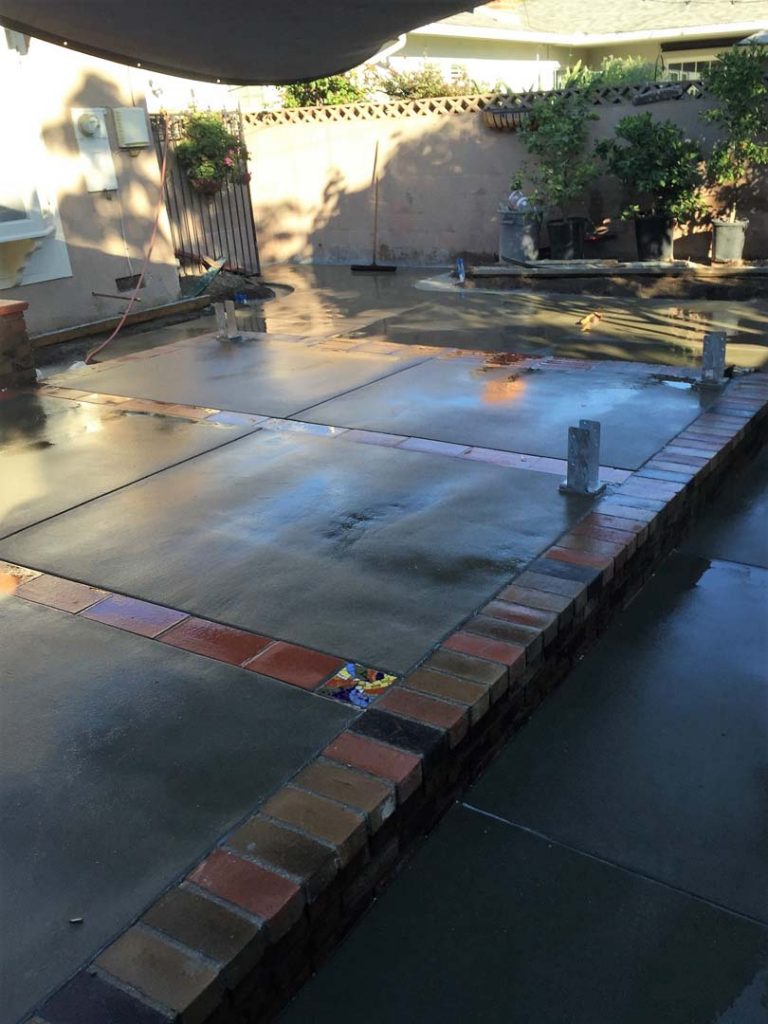 concrete-patio-brick-ribbon-long-beach-90808-contractor-masonry ...