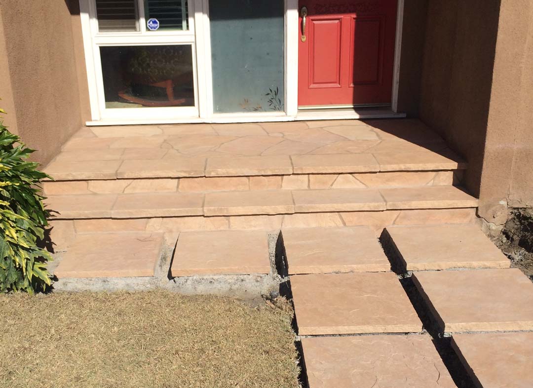 Lakewood Stone Walkway and Porch - Pacificland Constructors
